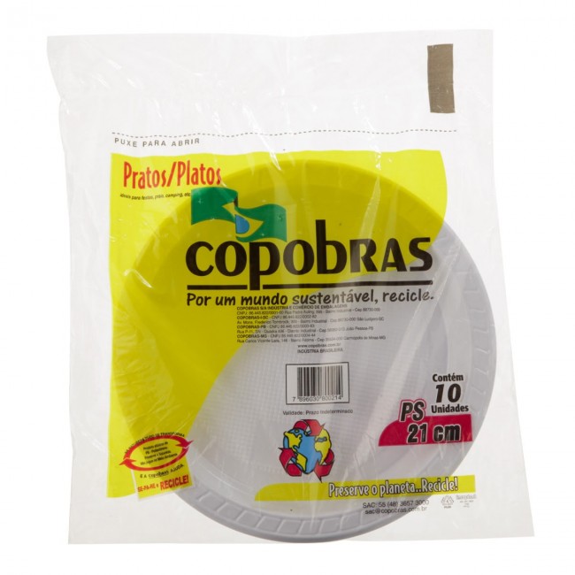 Prato Copobras BR 21cm C/10