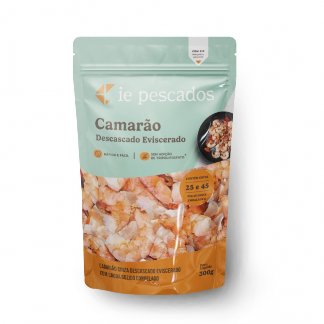 Camarão Descascado Eviscerado Ie Pescados 300g