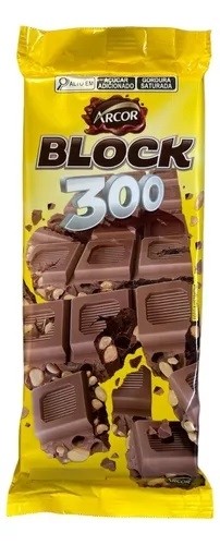 Chocolate ARCOR Block Amendoim 140g