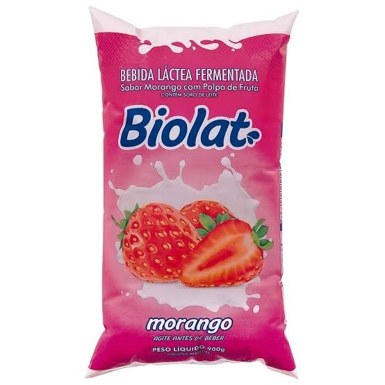 Bebida Láctea de Morango Biolat 900g