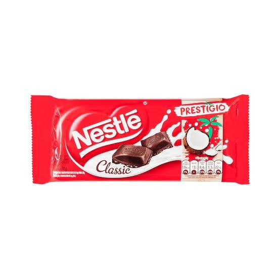 Barra de Chocolate Prestígio Classic Nestlé 80g Barra de Chocolate Prestígio Classic Nestlé 80g